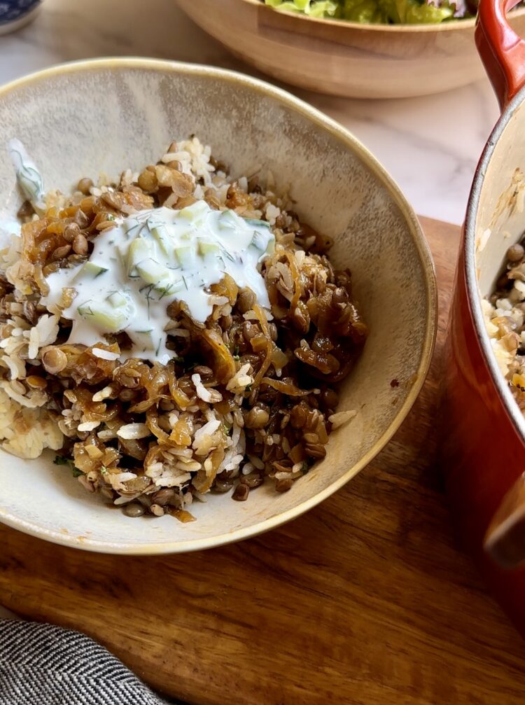 Mujadara: Lentils and Rice * Raquel's Plate
