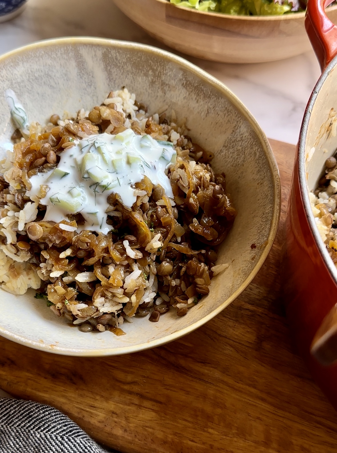 Mujadara: Lentils and Rice * Raquel's Plate